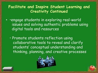 Iste nets and performance indicators for teachers | PPT