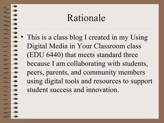 ISTE NETS Standards for Teachers: Evidence and Rationale Statements | PPT