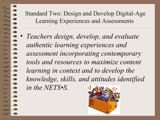 ISTE NETS Standards for Teachers: Evidence and Rationale Statements | PPT