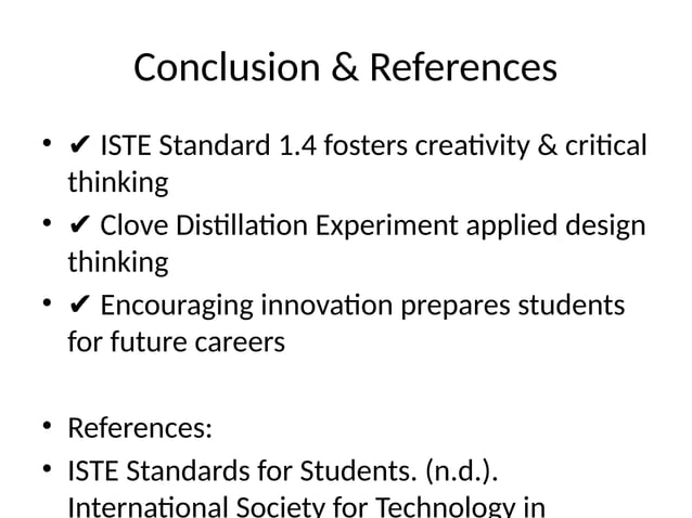 Applying ISTE Standard 1.4 Presentation by a specialist | PPT