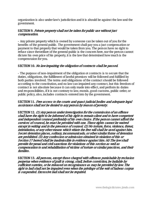 Is the bill of rights absolute? | PDF