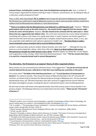 Is the firmament a solid dome study | PDF