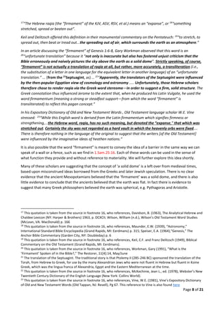 Is the firmament a solid dome study | PDF