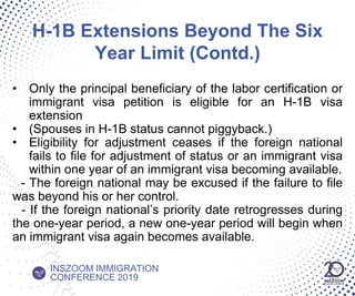 INSZoom Immigration Conference 2019| Is the H-1B Program Under Attack | PPT