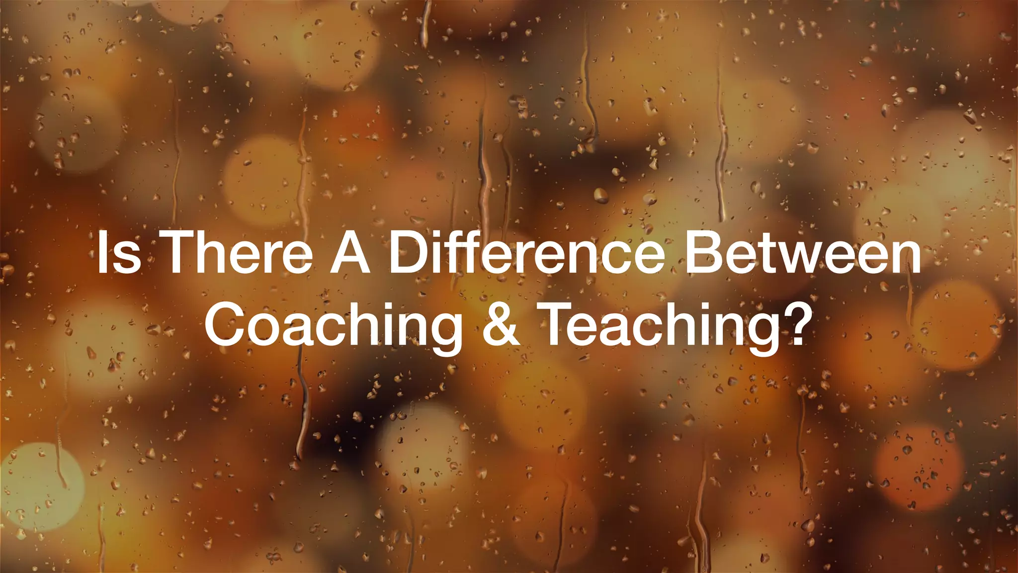 Is there a difference between coaching and teaching? | PDF