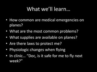 Is There A Doctor On The Plane? Dealing With In-Flight Medical ...