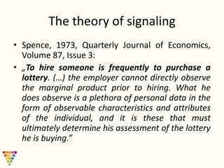 Is there a signal from education | PDF