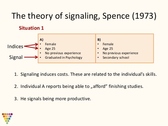 Is there a signal from education