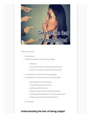 Is there a way to get over the fear of being judged.pdf