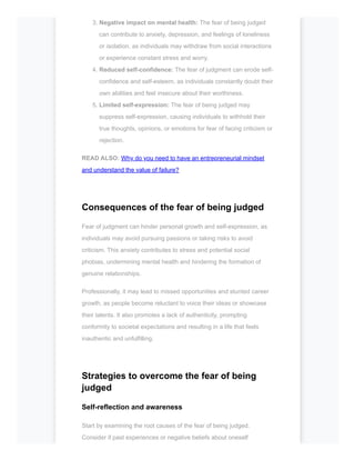 Is there a way to get over the fear of being judged.pdf