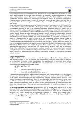 Is the saudi stock market efficient | PDF