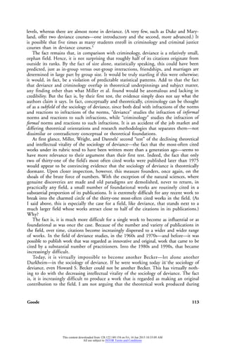 Is the sociology_of_deviance_still_relev | PDF | Undergraduate ...