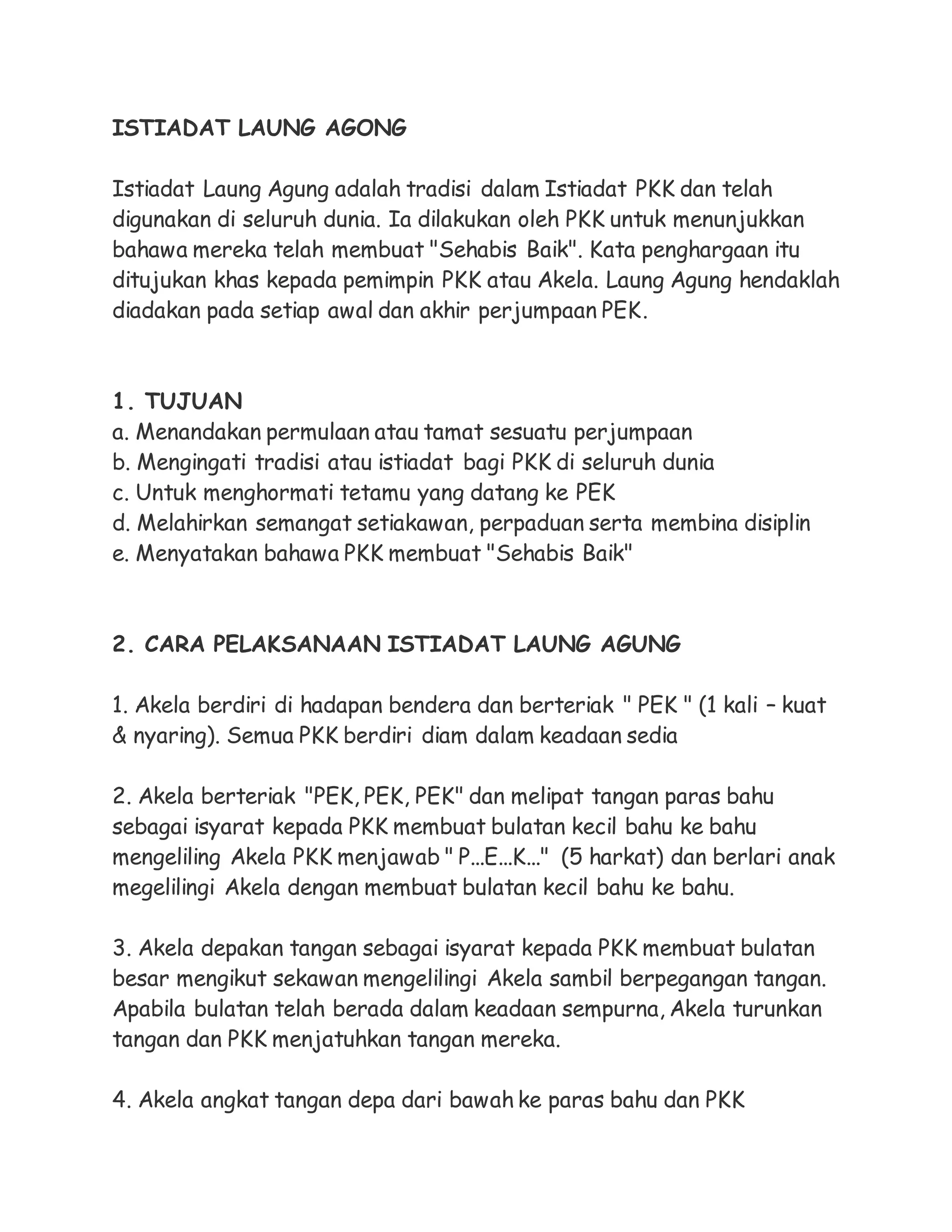 Istiadat laung agong | DOCX
