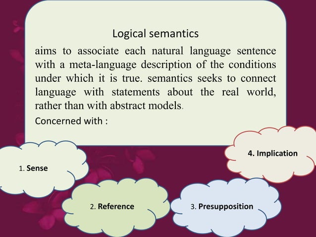 Introduction to Linguistics: Semantics | PPTX | Technology & Computing