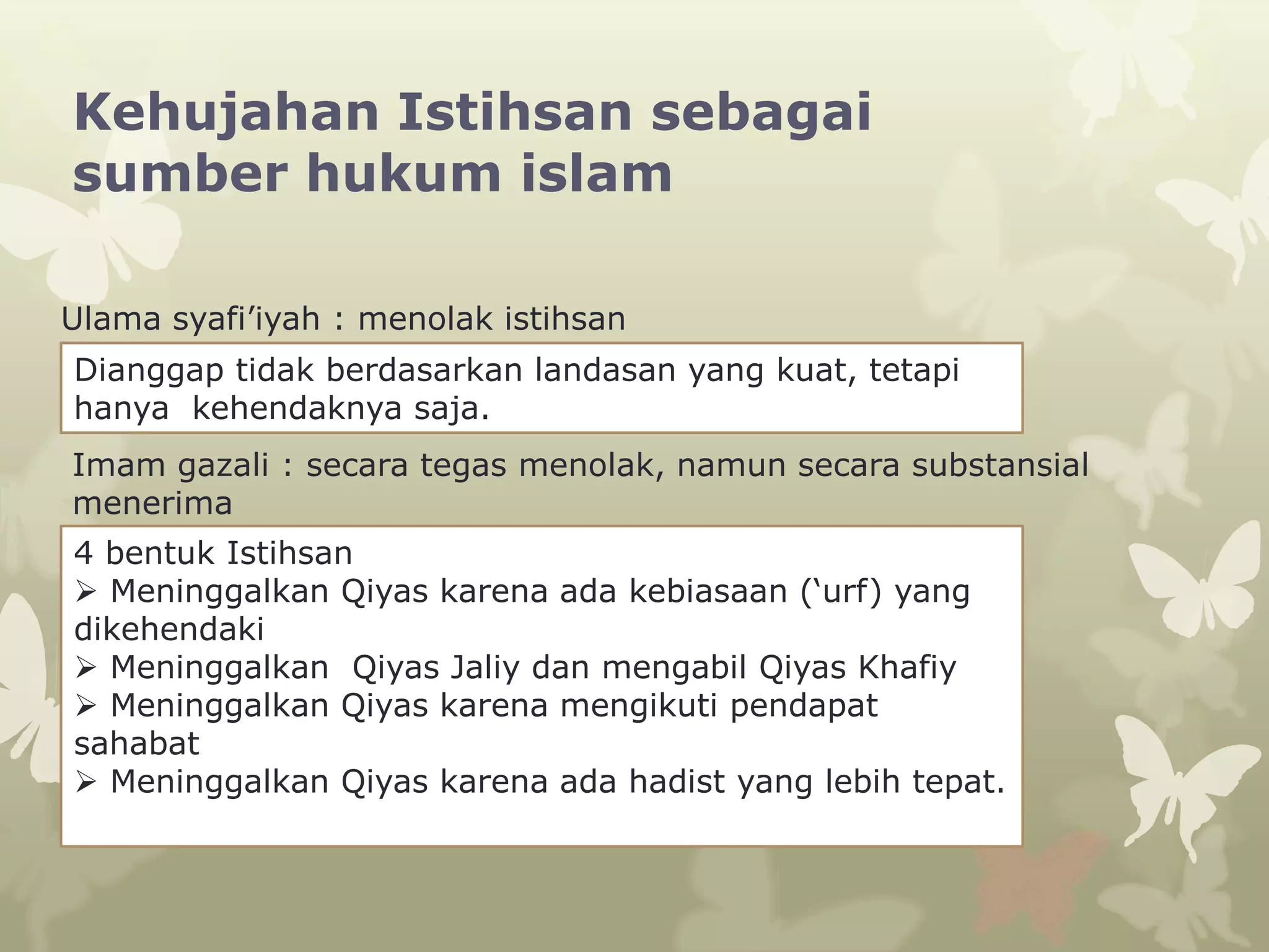 Istihsan (استحسان) | PPTX