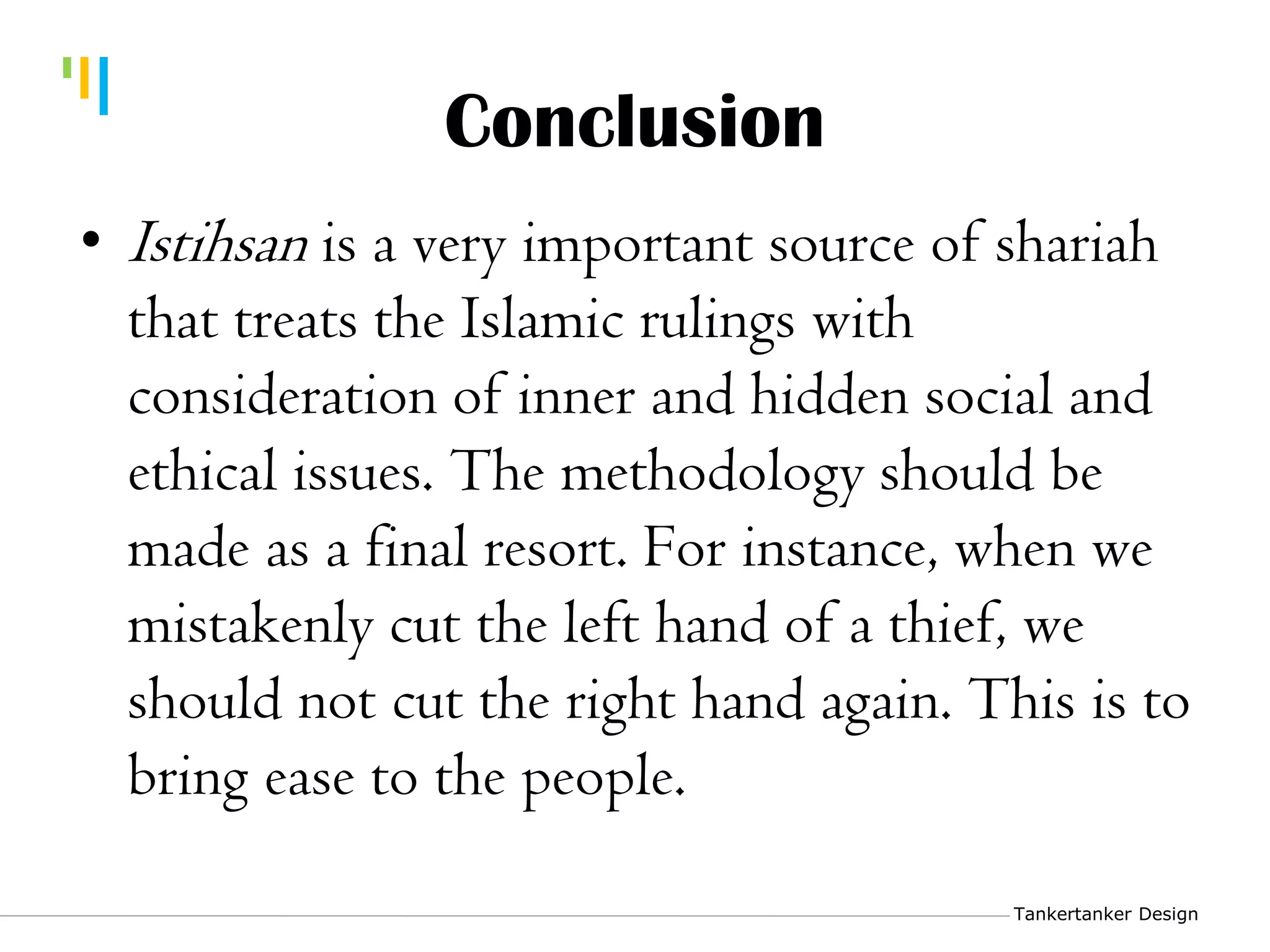 Istihsan presentation | PPTX