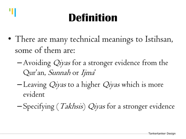 Istihsan presentation | PPTX | Islam | Religion & Spirituality