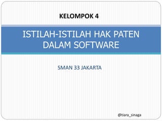 Istilah istilah hak paten dalam software | PPT