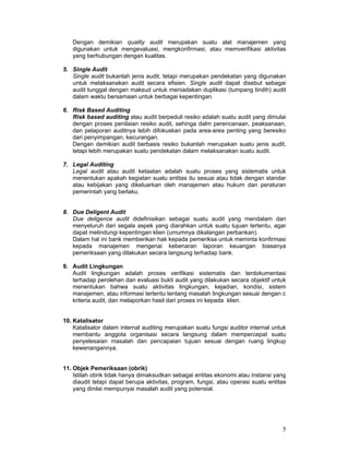 Istilah Audit | PDF