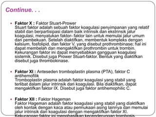 pembekuan darah | PPTX