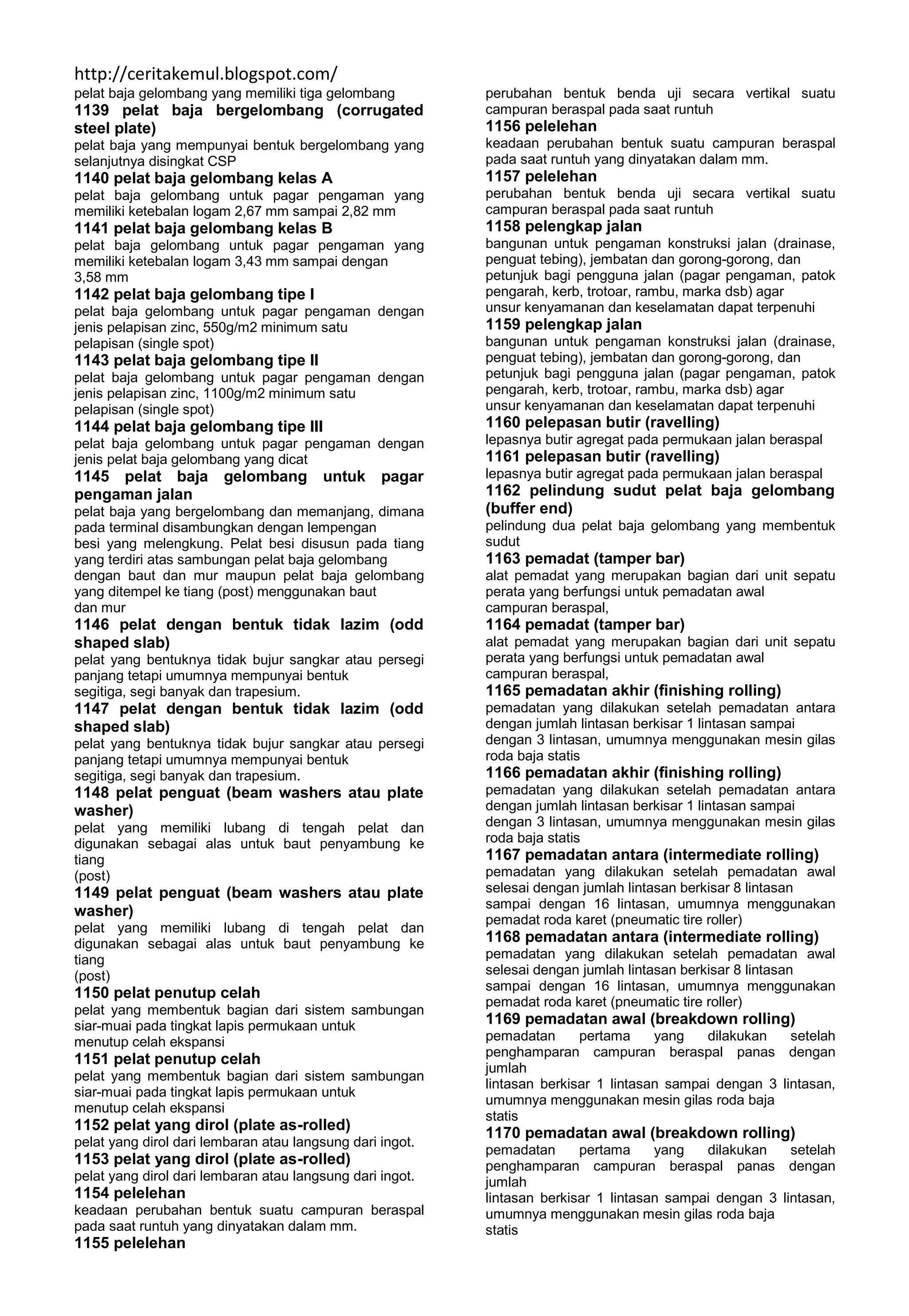Istilah dan definisi bidang teknik sipil | PDF