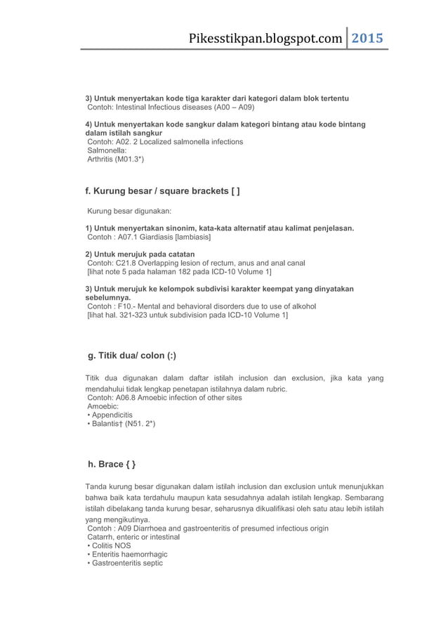 Istilah dan petunjuk pengkodean dalam menggunakan ICD 10 | PDF