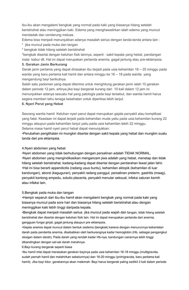 Istilah dlam kehamilan | PDF