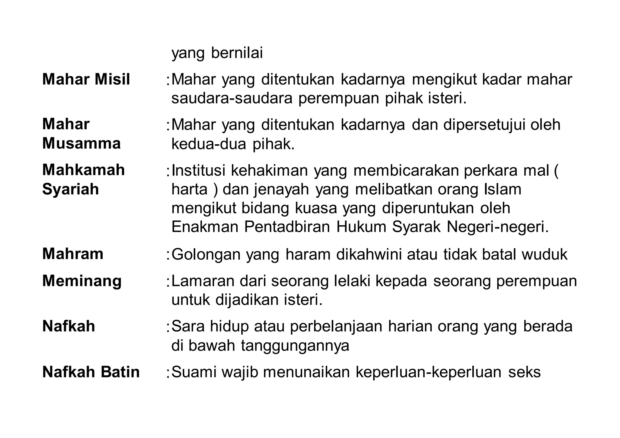 Istilah pendidikan islam spm | DOCX