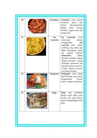 Istilah teknik dasar memasak | PDF