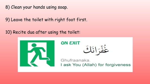 ISTINJA' is a topic in islamic studies that is compulsory to learn. | PPT