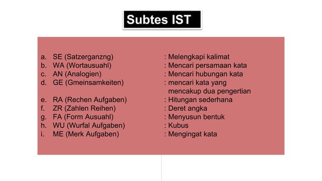 IST (intelligence structure test) | PPTX