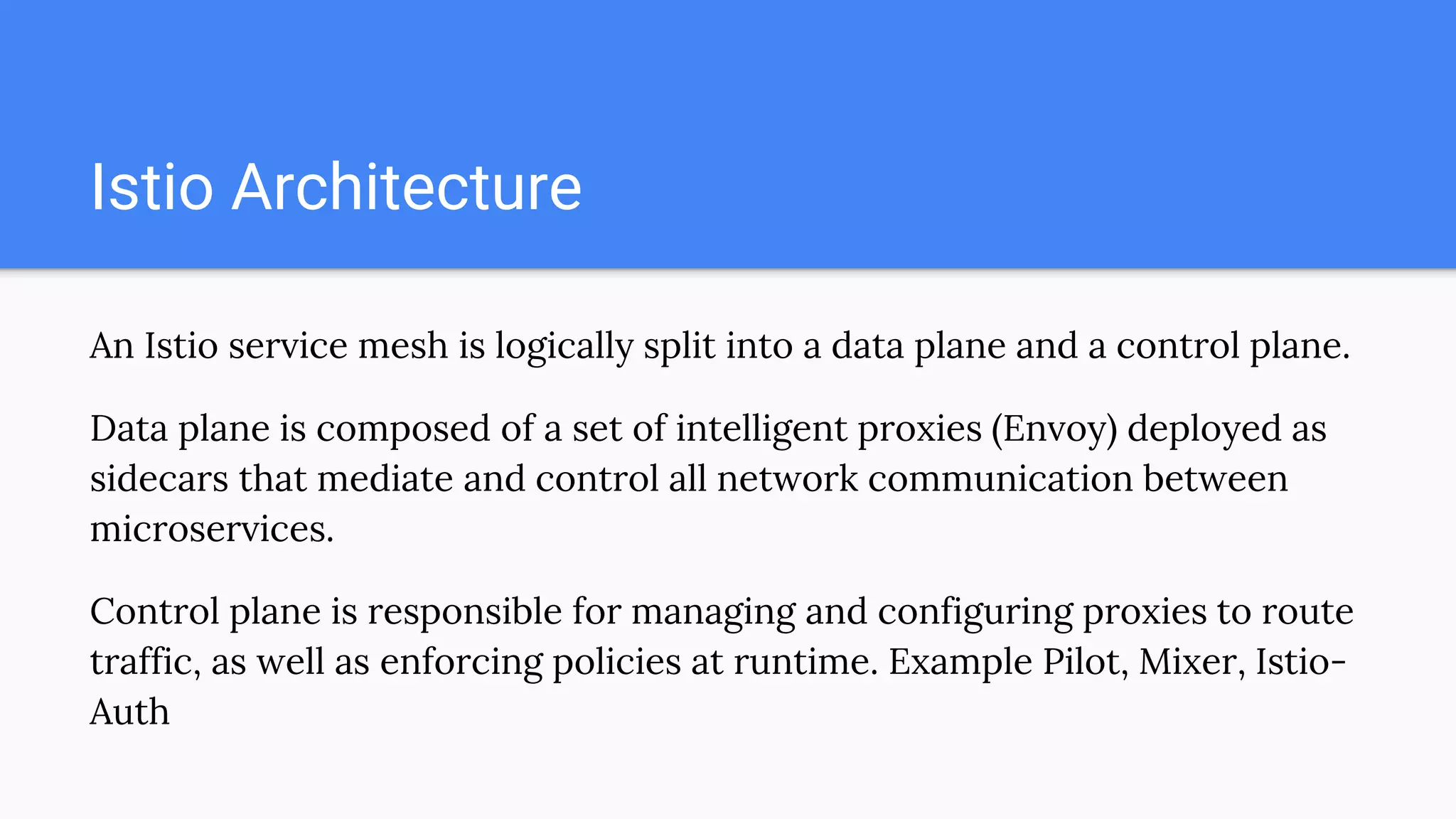 Istio a service mesh | PPTX