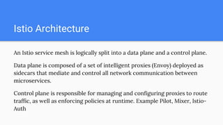 Istio a service mesh | PPTX