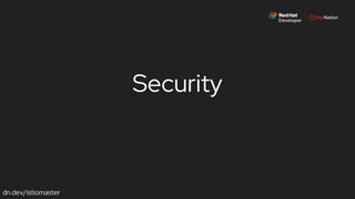 Improving security with Istio | DevNation Tech Talk | PDF