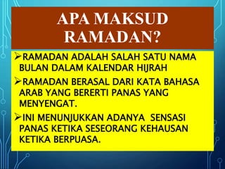 slideshow Istiqbal Ramadan sekolah rendah | PPTX