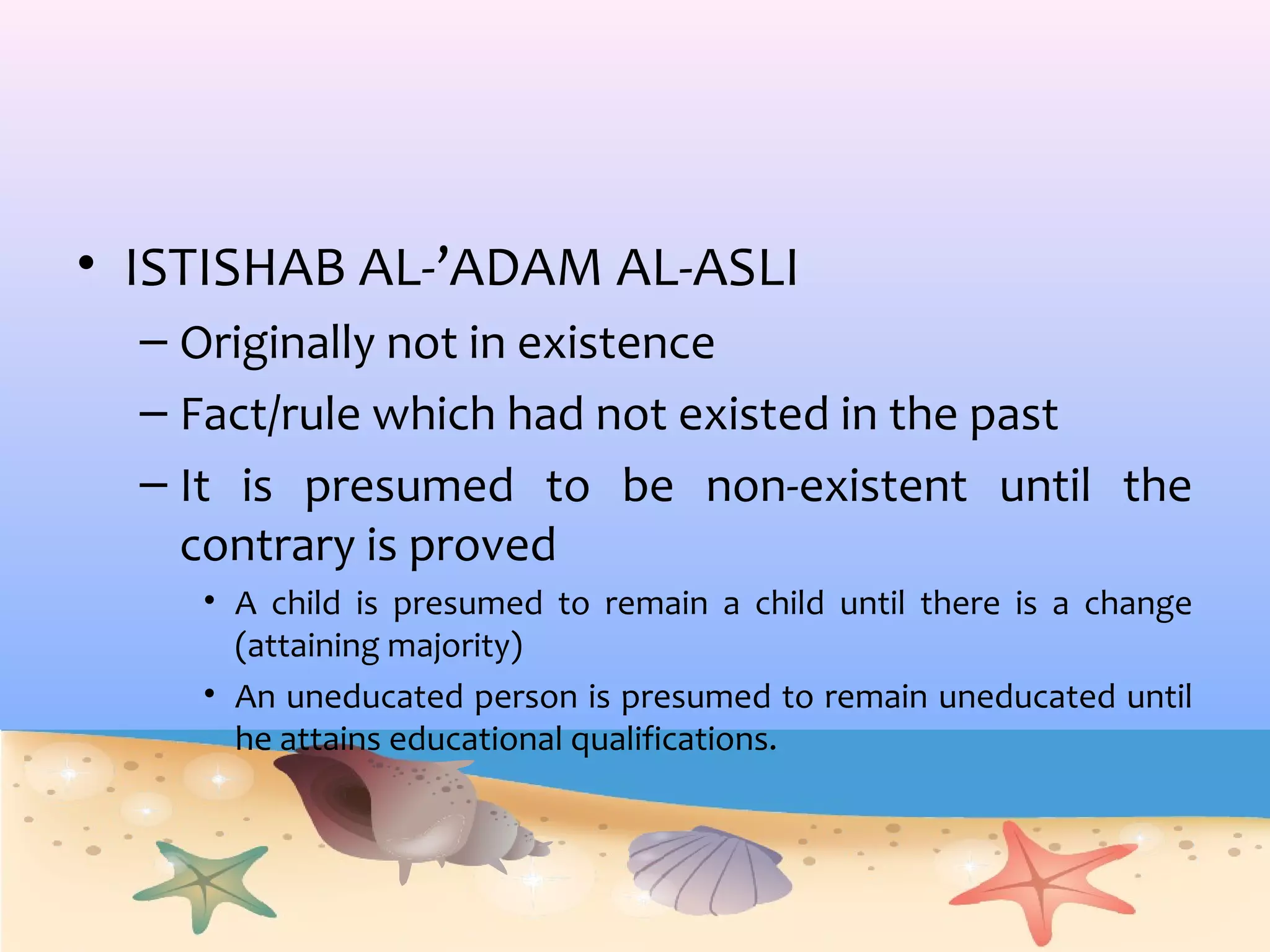 Istishab | PPT