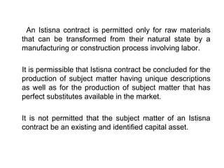 Alhuda CIBE - Presentation on Istisna as Mode of Finance | PPT