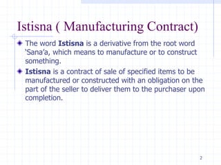 Istisna contract.ppt