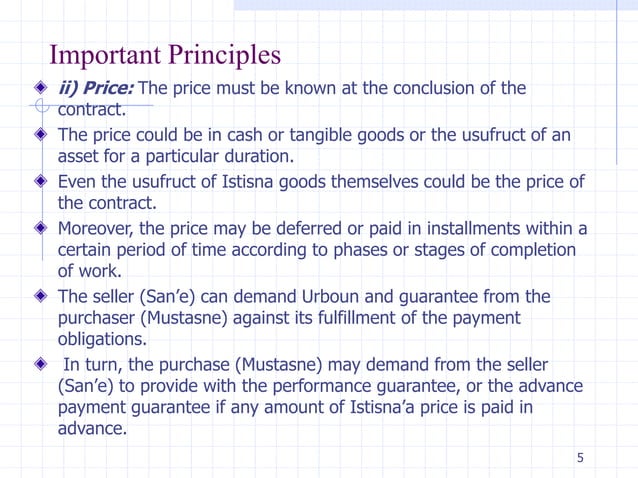 Istisna contract.ppt