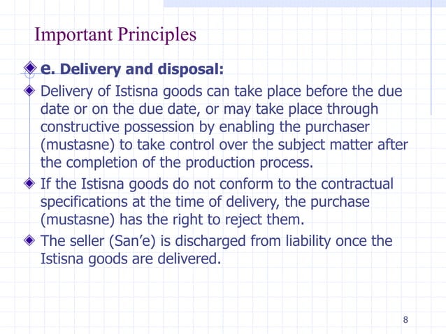 Istisna contract.ppt