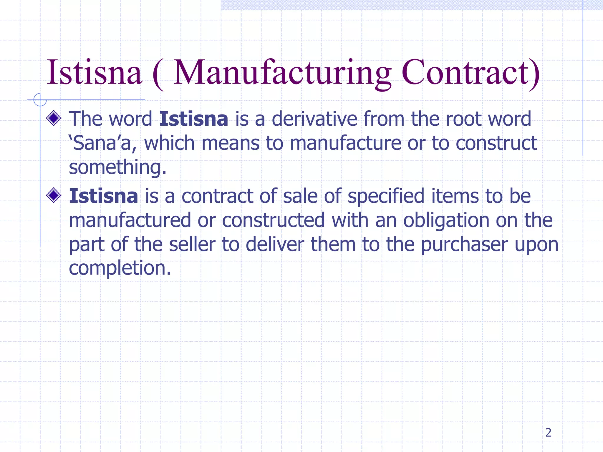 Istisna contract.ppt