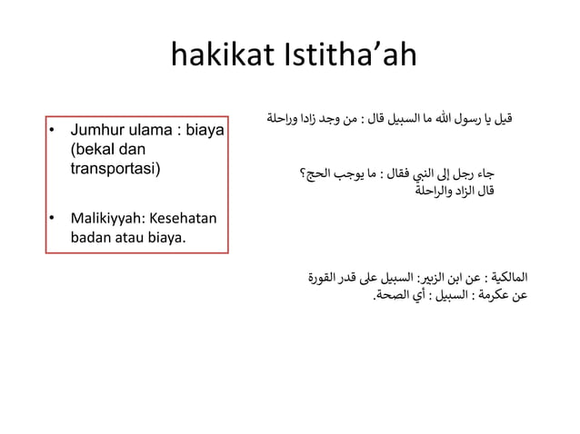 ISTITHAAH DALAM PELAKSANAAN IBADAH HAJI.pptx
