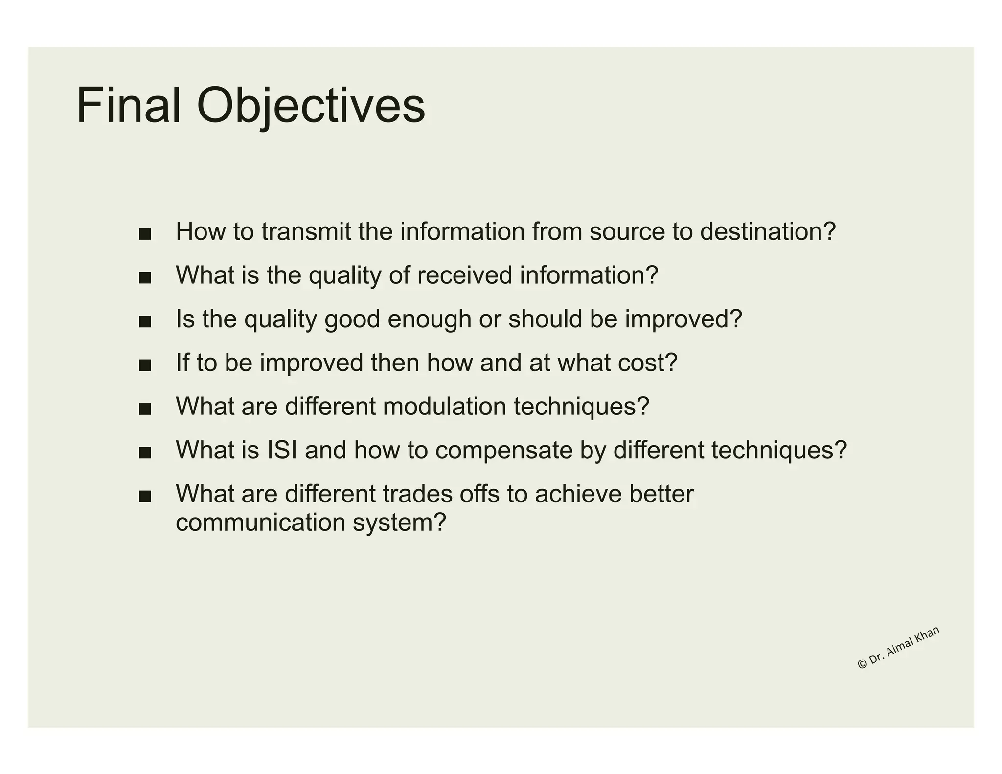 Digital Communications Lecture 1 Ppt