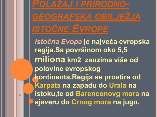 Istocna evropa | PPTX