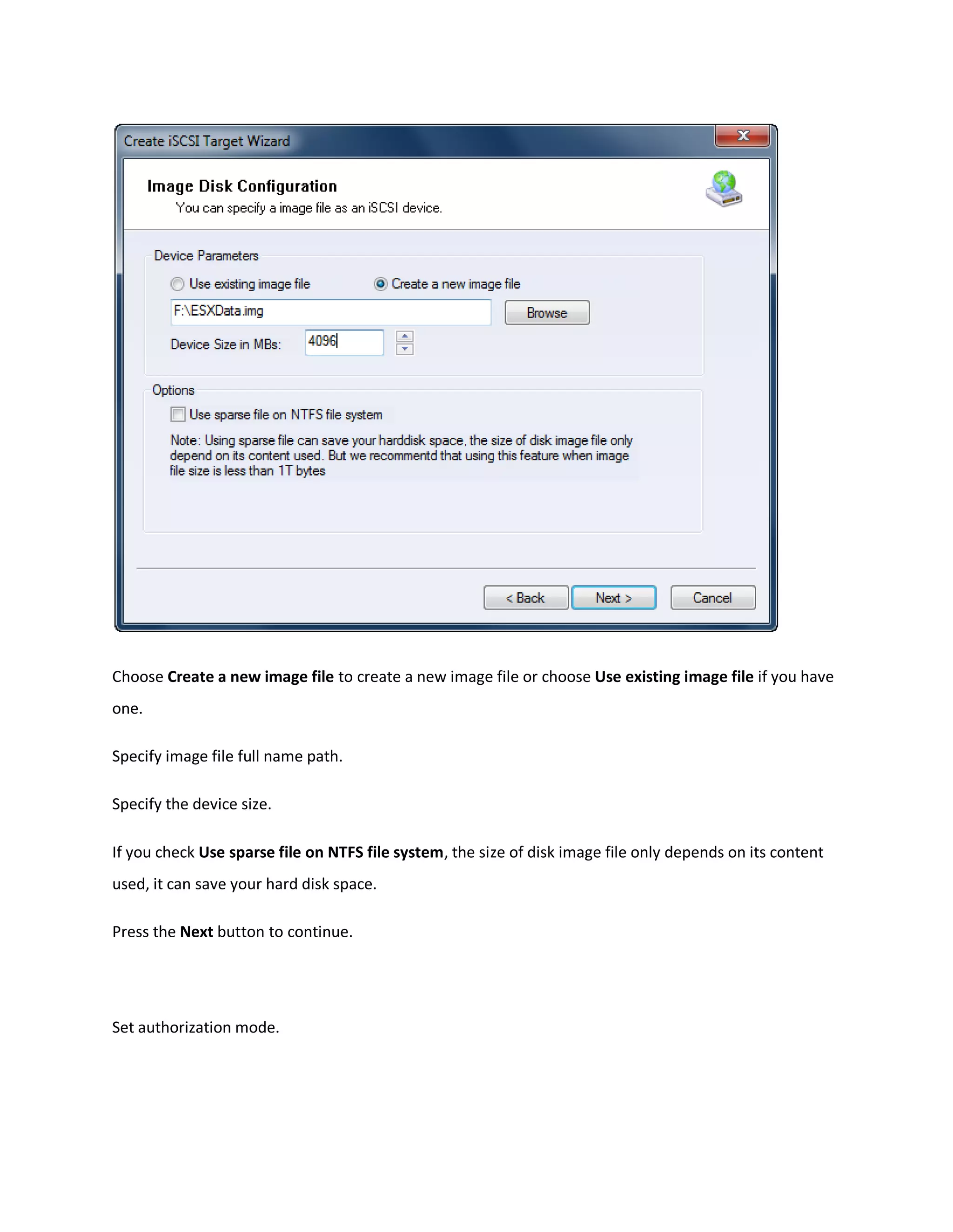 iStorage Server: iSCSI SAN for ESX/ESXi Server | PDF