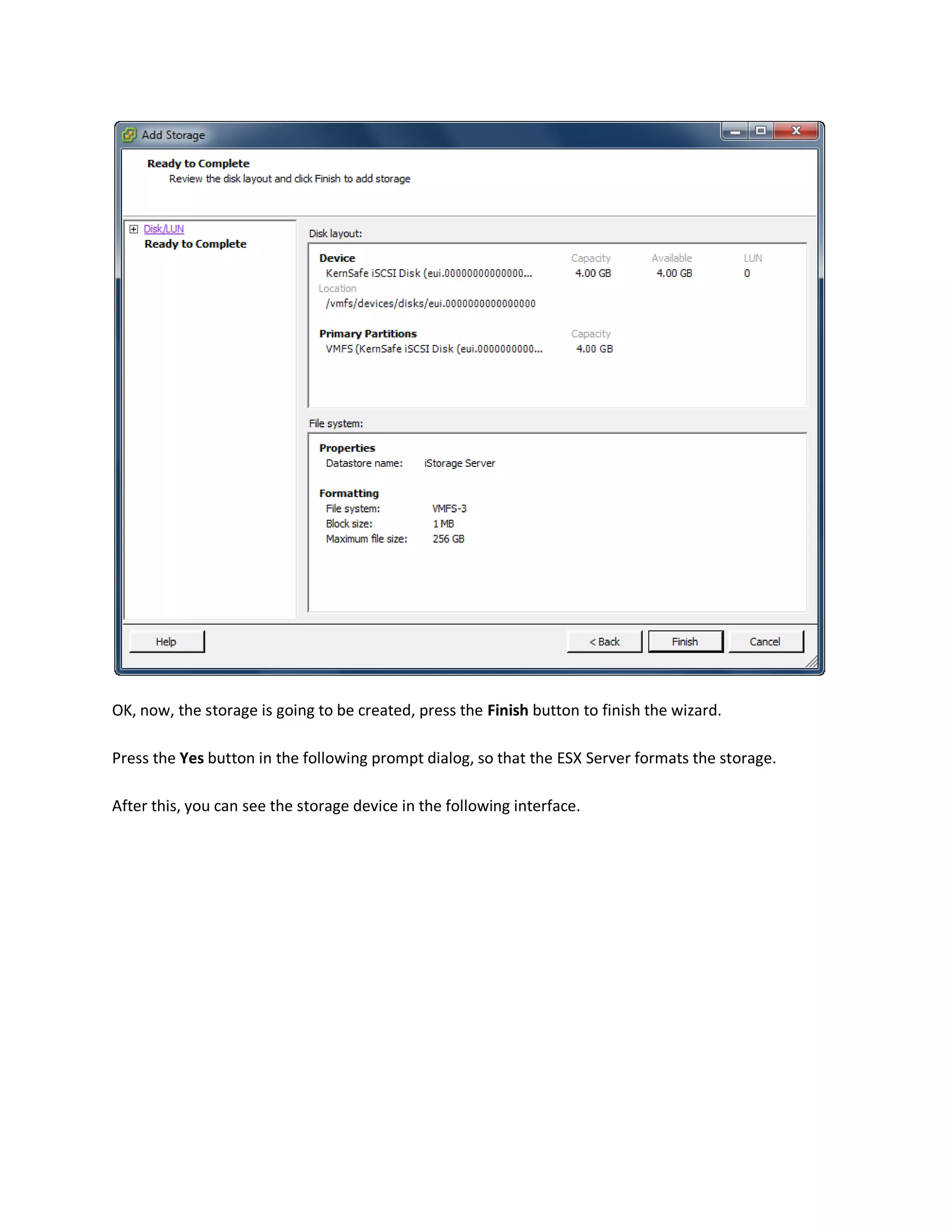 iStorage Server: iSCSI SAN for ESX/ESXi Server | PDF