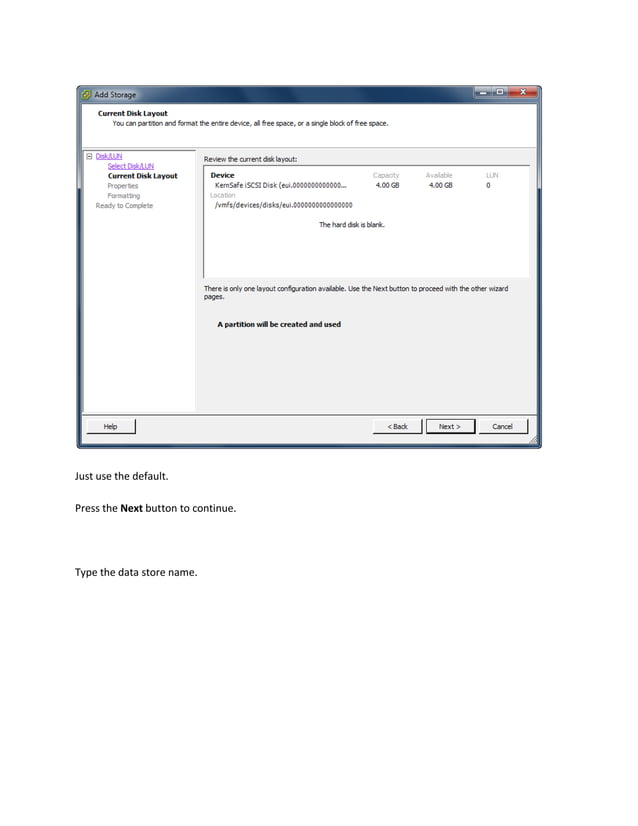 iStorage Server: iSCSI SAN for ESX/ESXi Server | PDF