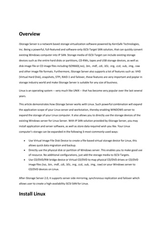 I storage server-iscsi-target-san-for-linux | PDF