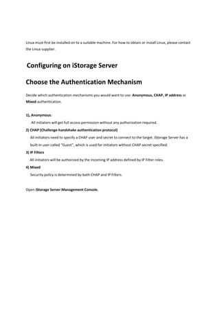 I storage server-iscsi-target-san-for-linux | PDF