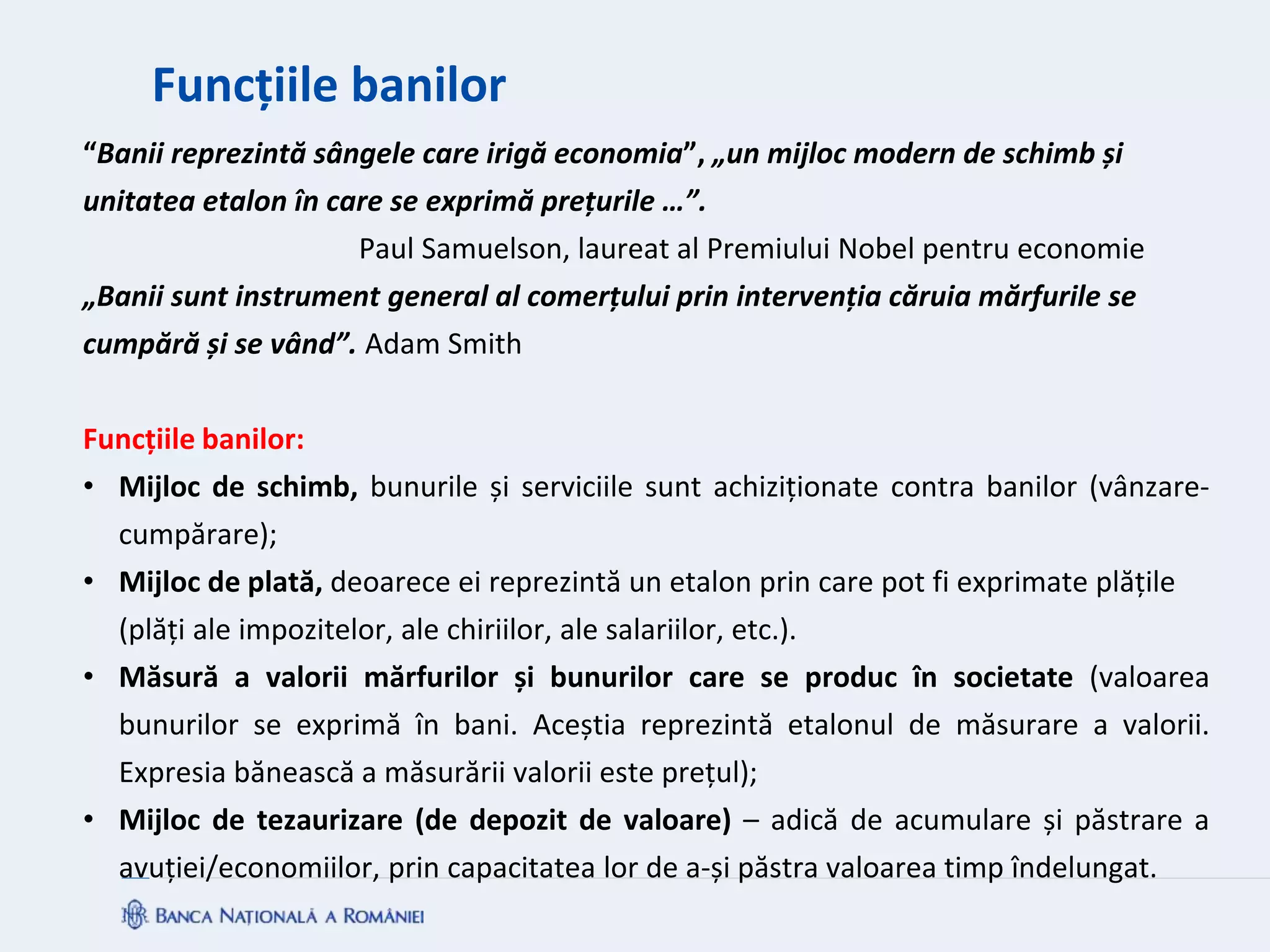 Istoria banilor | PPTX